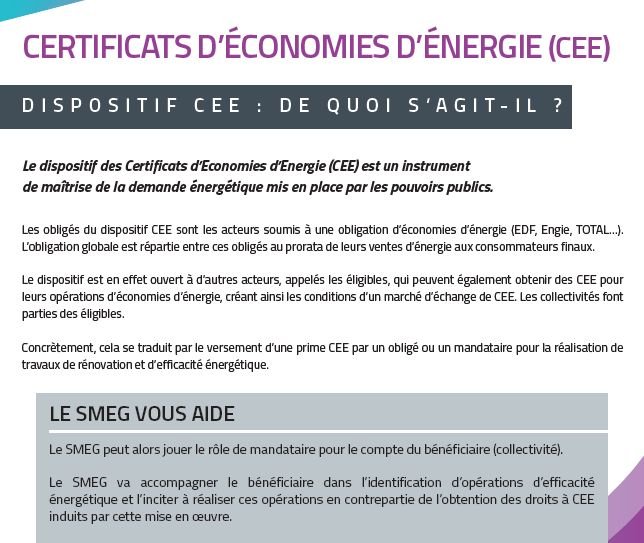 CERTIFICATS D'ÉCONOMIES D'ÉNERGIE (CEE) de quoi s'agit-il